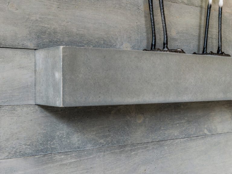 Board-Formed Concrete Fireplace - Anthony Concrete Design