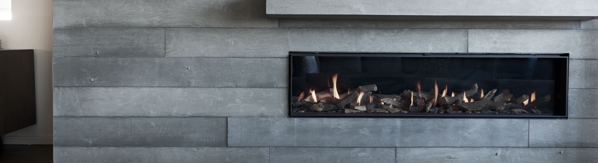 Board Formed Concrete Fireplace | Anthony Concrete Design
