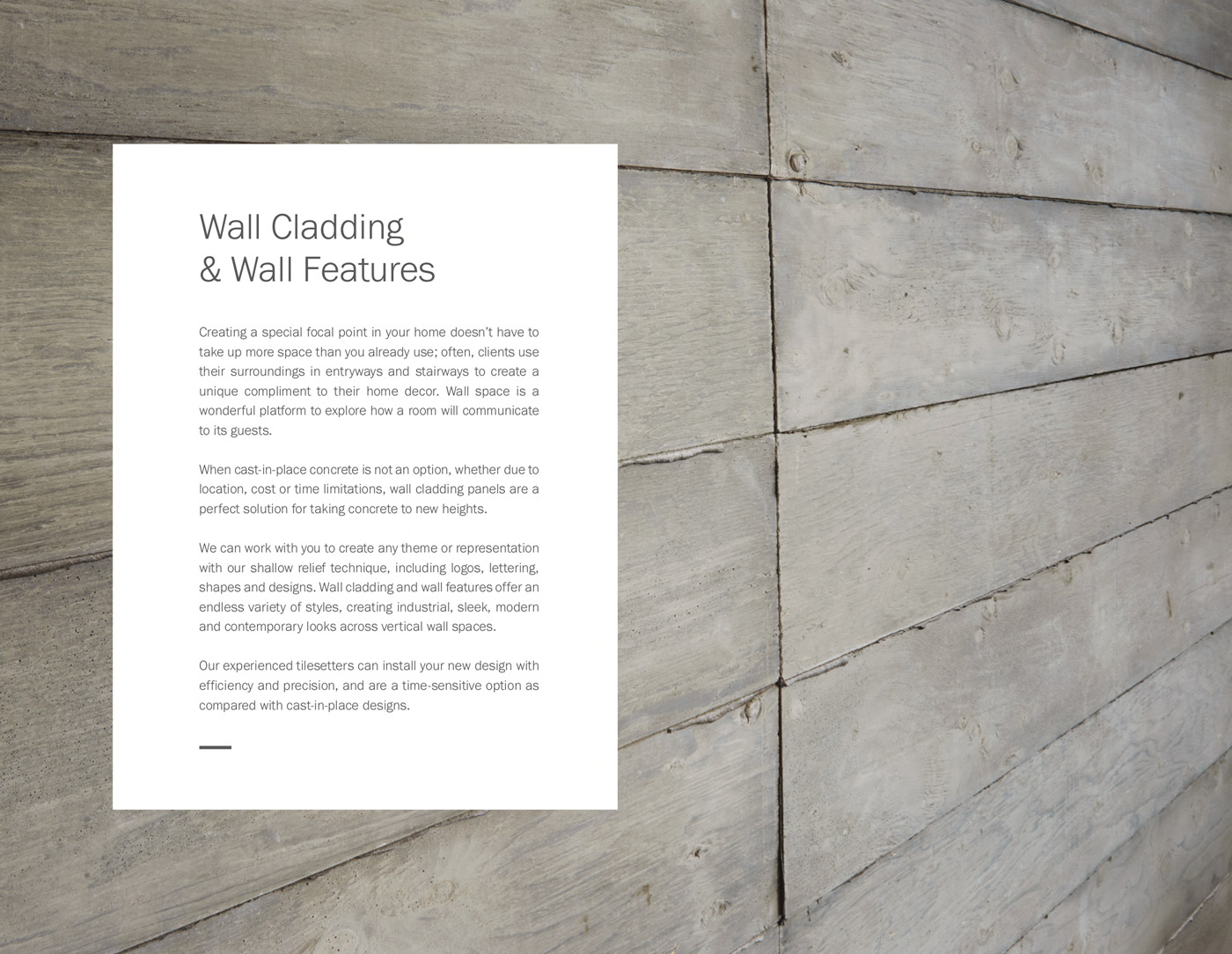 Brochure - Anthony Concrete Design, Toronto | Ontario