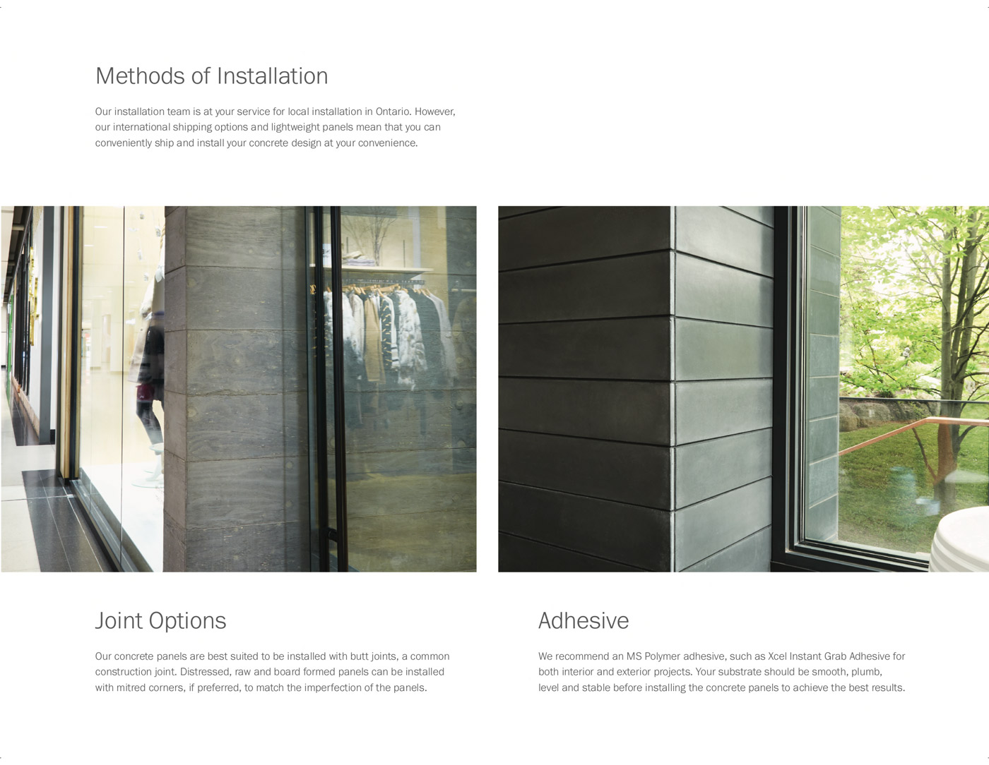 Brochure - Anthony Concrete Design, Toronto | Ontario